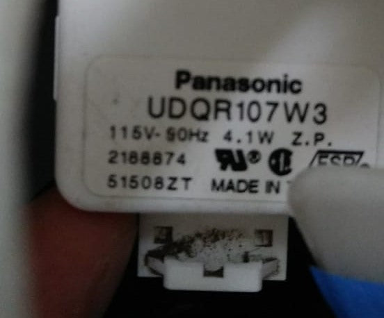 Abanico usado panasonic UDQR107W3 MOD. 2188874 -115V – Casinuevopty